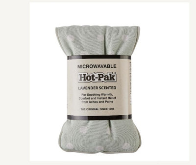Hot-Pak Microwavable Wheat Filled Heat Pack With Lavender Scent Sage Dots