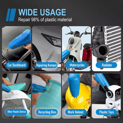 Hot Stapler Gun Car Bumper Fender Welding Welder Gun Plastic Repair Kit ...