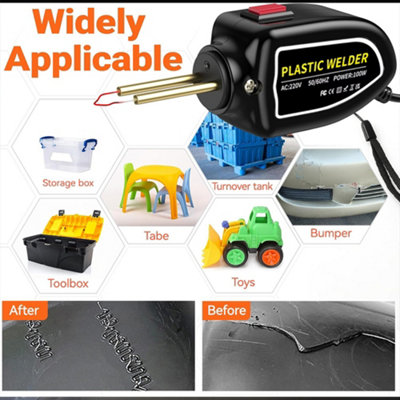 HOT STAPLER GUNS PLASTIC REPAIR CAR BUMPER WELDING WELDER MACHINE KIT+ ...