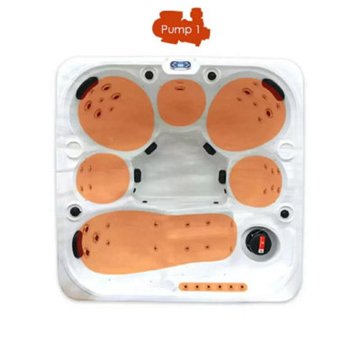 Hot Tub Master Sunshine Bay 6-Person Acrylic Hot Tub with 40 ...