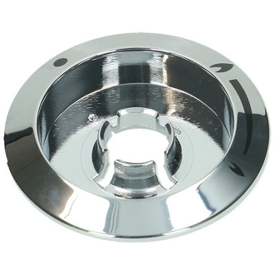 Hotplate Control Knob Bezel - Chrome