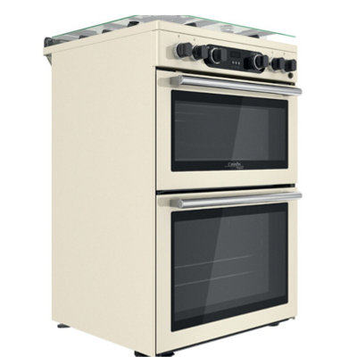 Hotpoint CD67G0C2CJ/UK - Cream 4 Zone Gas Cooker - Catalytic cleaning ...