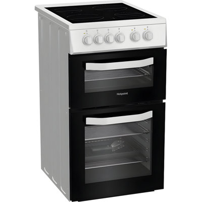 Hotpoint HTE5VCW - White Electric Cooker - 63L Capacity - A Energy Rating