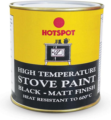 Hotspot Stove Paint Matt - Black 100ml | DIY at B&Q