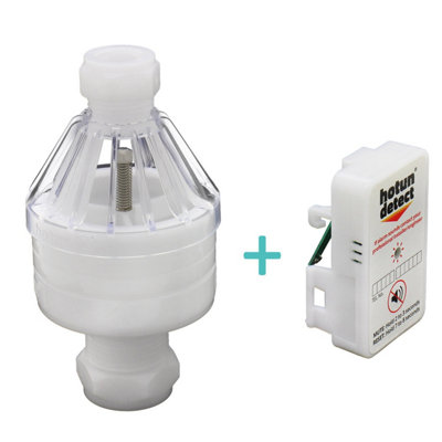 Hotun 100C Dry Trap Tundish 15mm x 22mm Compression + Hotun Detect ...