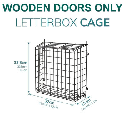 House Of Home Black Letter Catcher Mail Basket Front Door Basket with ...