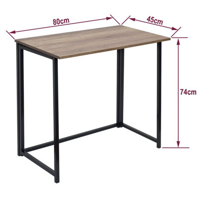 House of Home Folding Computer Desk Wooden Foldable Work Table Laptop ...