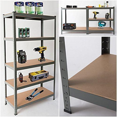 House of Home Heavy Duty Steel 5 Tier Racking & Storage Shelves or ...
