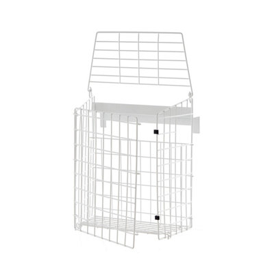 House of Home White Letterbox Cage No Screws Needed Door Mail Box Post ...