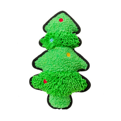 House Of Paws Christmas Tree Dog Squeak Toy Green (One Size)