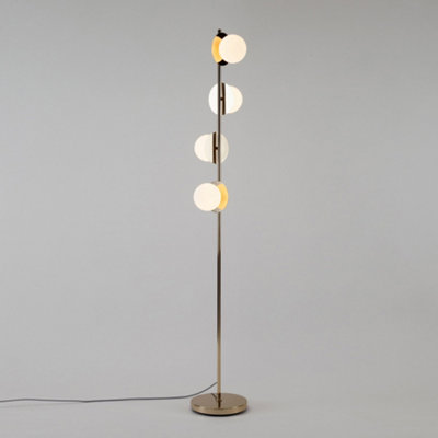 houseof Brass opal disk floor lamp