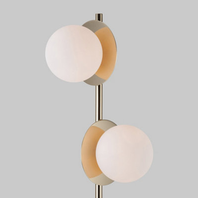 houseof Brass opal disk floor lamp