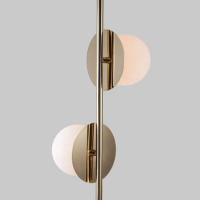 houseof Brass opal disk floor lamp
