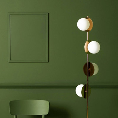 houseof Brass opal disk floor lamp