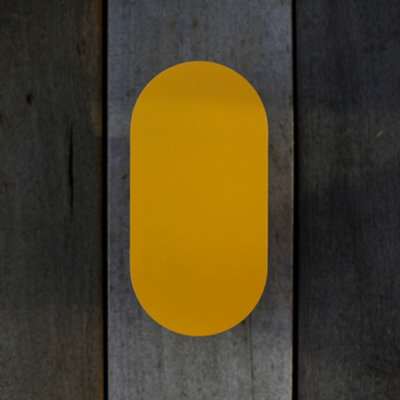 houseof Outdoor Metal Mini Diffuser Wall or Fence Light - Yolk Yellow
