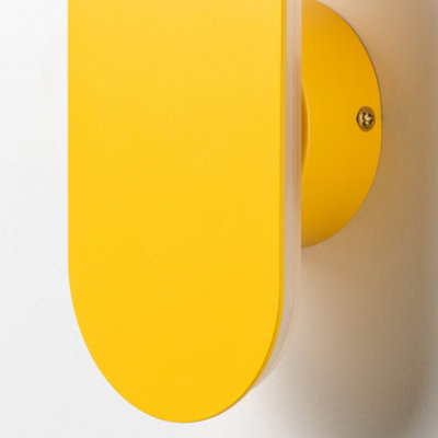 houseof Outdoor Metal Mini Diffuser Wall or Fence Light - Yolk Yellow