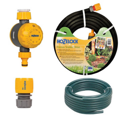 Hozelock 6764 25M Standard Soaker Porous Hose Kit - 2210 Water Timer ...