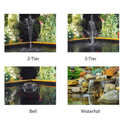 Hozelock Cascade 1500 Fountain & Waterfall Pond Pump 3354 & 5m Hose