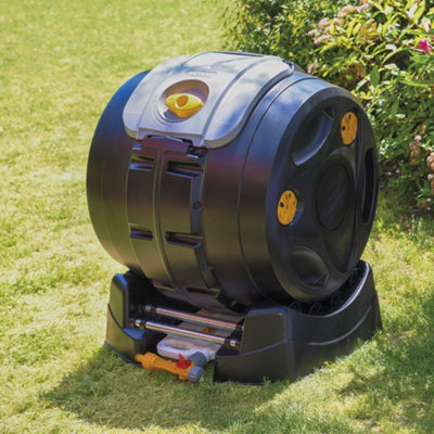 Hozelock Easymix 2 In 1 Tumbling Composter Rotating Plastic Bin Barrel ...