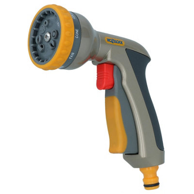 Hozelock Multi Plus Spray Gun Water Nozzle Hose Pipe 8 Function Metal ...