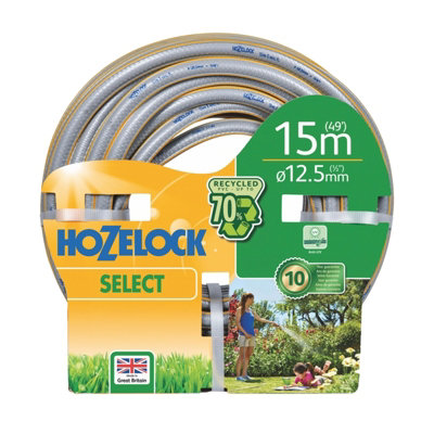 Hozelock PVC Hose Pipe Grey (15m)