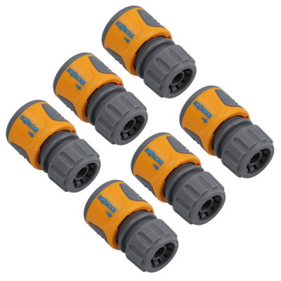 HOZELOCK QUICK RELEASE WATER GARDEN HOSE PIPE END CONNECTOR FITTING 6PC