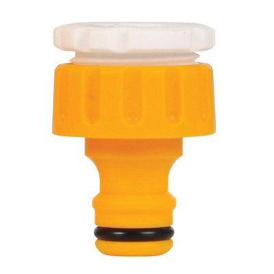 Hozelock Threaded Tap Connector Yellow/White/Black (One Size) | DIY at B&Q