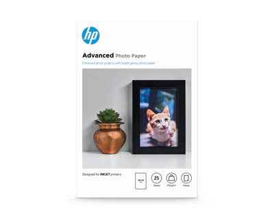 HP Q8691A, 10 x 15 cm Borderless, Advanced Glossy Photo Paper, 250 gsm ...