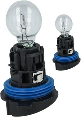 HP24W halogen bulb 12 V 24 W clear P24W including socket base daytime ...