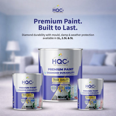 HQC Matt Emulsion Paint - Matt Finish for Interior Walls & Ceilings ...
