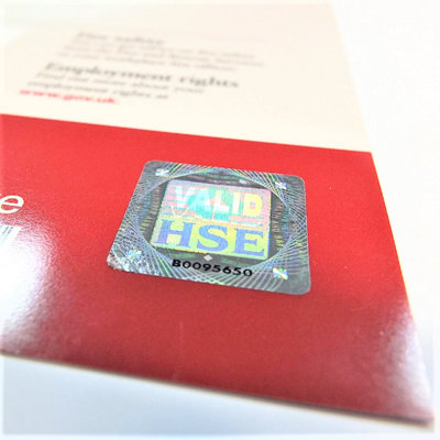 HSE A2 Health & Safety Law Poster Embedded Hologram For Authenticity ...