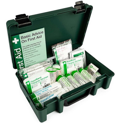 HSE Compliant First Aid Kit Suitable for 1-10 Person 54 Piece Small Set ...