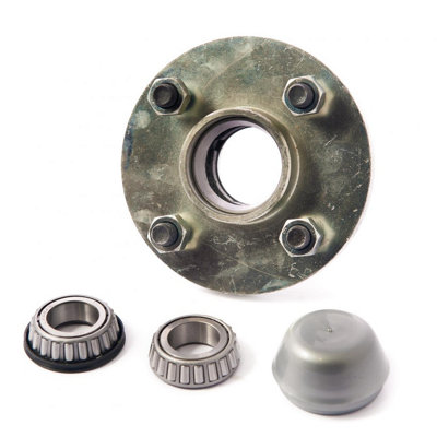Hub assembly 4 on 100mm PCD, heavy duty, unbraked hub assembly