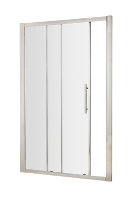 Hudson Reed Apex Sliding Shower Door, Durable Toughened Glass Smooth ...