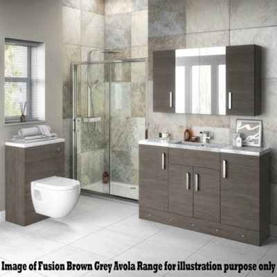 Hudson Reed Fusion 500mm Back-to-Wall WC Unit with Polymarble or ...