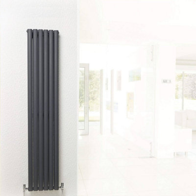 Hudson Reed Revive 1800 x 354mm Double Panel Radiator - Anthracite ...