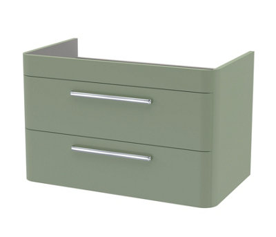 Hudson Reed Solar Wall Hung 2-Drawer Unit, Elegant Vanity Unit in ...