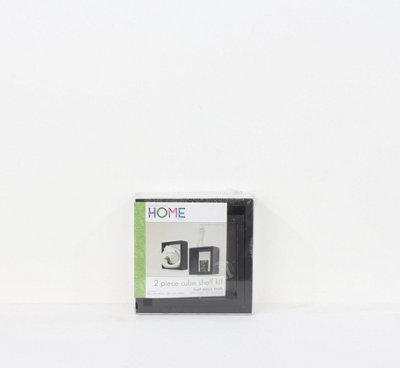 Hudson Set of 2 Wall Cubes - Matt Black