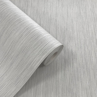 Hudson Texture Wallpaper Grey Muriva 220322