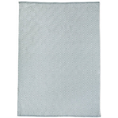 Hug Rug Woven Diamond Rug Sky Grey 160X230