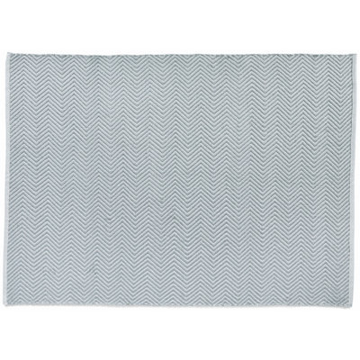 Hug Rug Woven Herringbone Washable Rug Sky Grey 160X230cm Rug