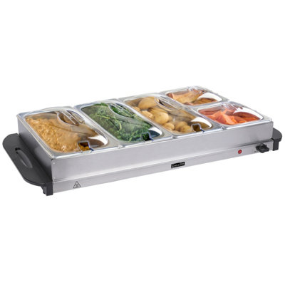 Huge Stainless Steel Buffet Warmer hotplate - Food Warmer Server, 3 x 2 ...