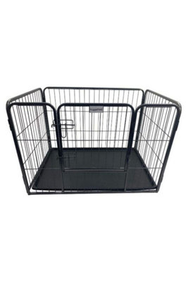 HugglePets Heavy Duty 4 Sided Whelping Cage with Tray