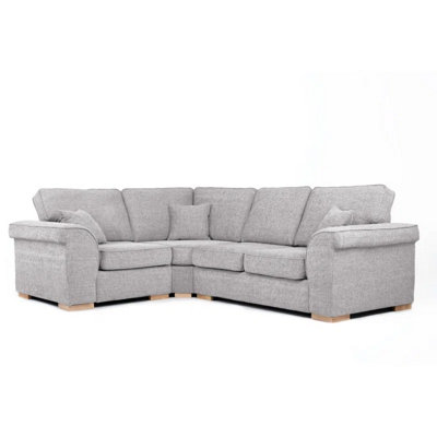 Hugo Left Hand Corner Sofa Silver