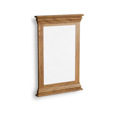 Hulbury Rustic Solid Oak Large Mirror