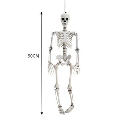 Human Skeleton Full Life Size Poseable Halloween Prop