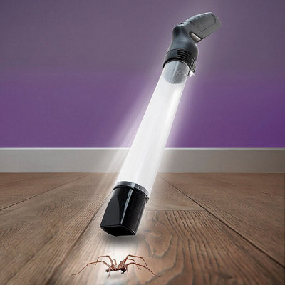 Humane Bug Vacuum Insect Catcher with LED Light Long Reach 43cm Battery ...