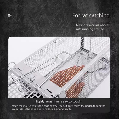 Humane Live Catch Mouse & Rat Cage Trap - Reusable Pest Control