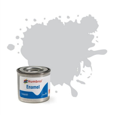 Humbrol No.11 Metallic Silver Enamel Paint - 14ml Tin for Model Kits ...
