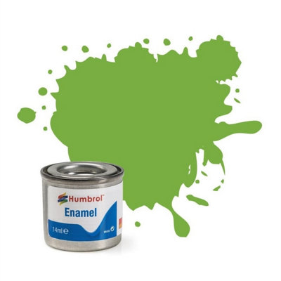 Humbrol No.38 Gloss Lime Enamel Paint - 14ml Tin for Model Kits ...
